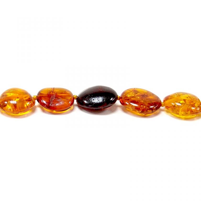 Colar de âmbar adulto olive multicolor polido premium - Âmbar Báltico ...